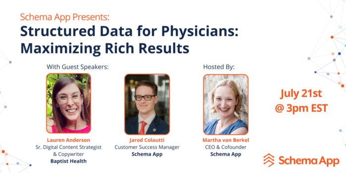 Schema App Webinar: Structured Data For Physicians | Schema App Solutions