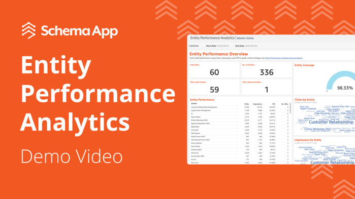 Schema App Entity Performance Analytics | Demo Video